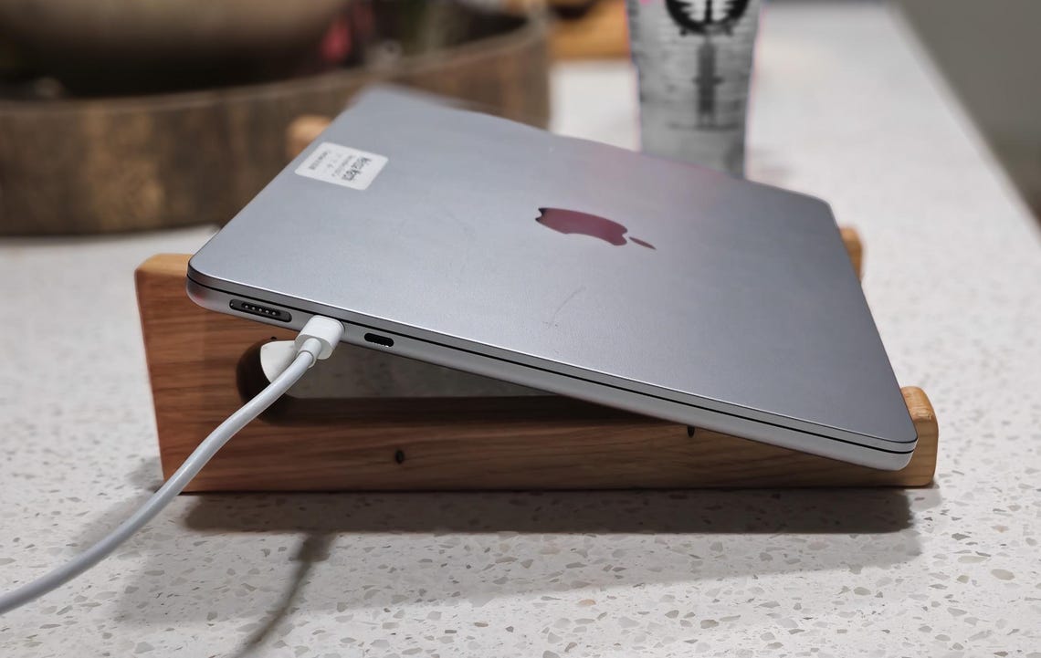 Wood Laptop Stand and Dock - Etsy