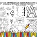 Custom Birthday Placemat - Kids’ Party Coloring Activity Sheet ...