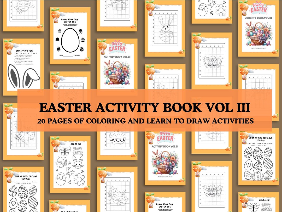 Printable Kids Activity Pack Vol III, Kids Spring Holidays Activities ...