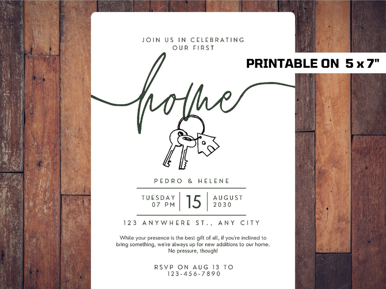 Our First Home Party Invitation, Elegant House Party Digital Invite ...