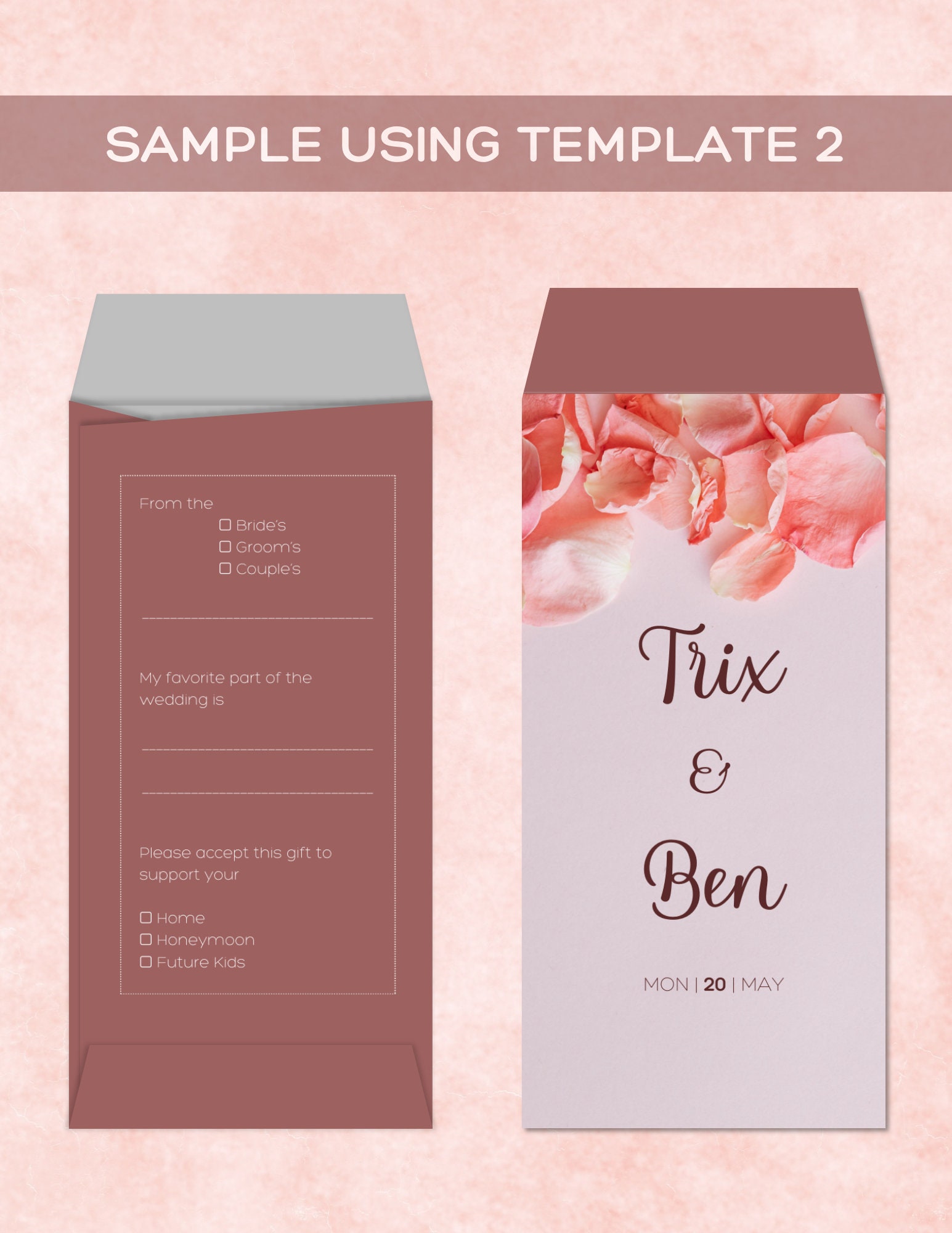 Money Envelope Templates Drag and Drop Canva Frame Templates - Etsy