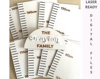 Growth Chart SVG, Growth Ruler Svg, Wall Ruler SVG, Loved Beyond ...