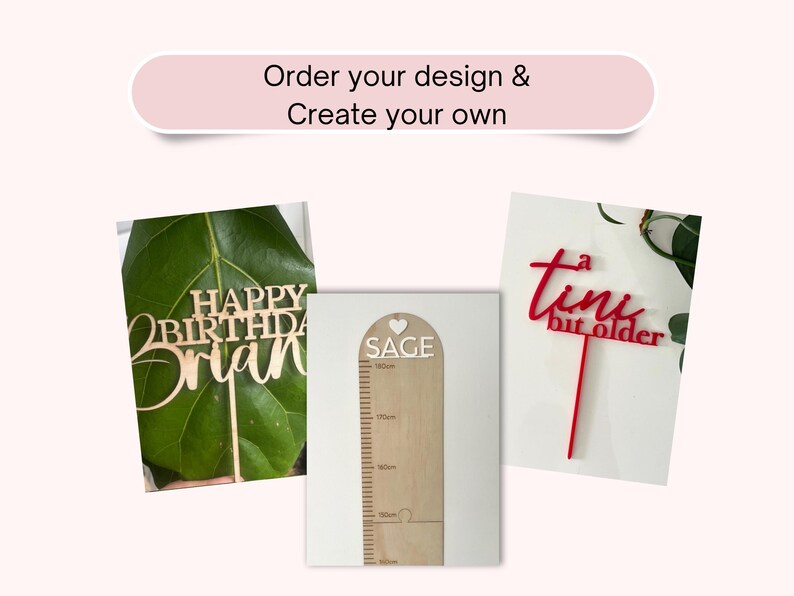 Custom Cake Topper Designs DESIGN Fee | MADE for You | Your Design Your ...