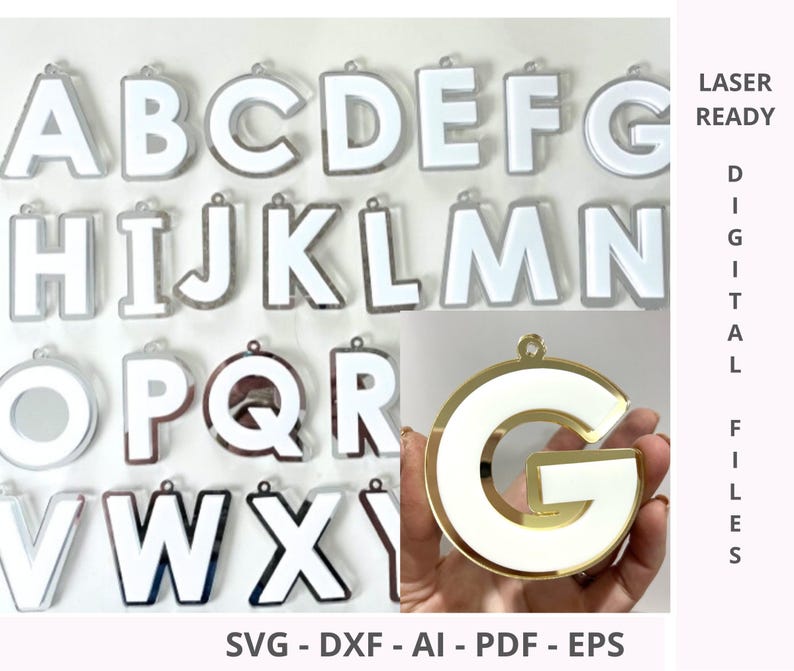 Personalised Bundle 3D Layered A to Z Alphabet Letters Christmas ...