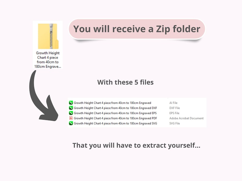 Growth Chart Ruler 40cm to 180cm 4 Piece Puzzle Style | Kids Height ...