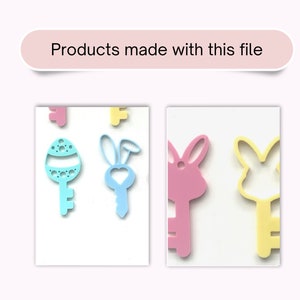 Easter Bunny Magic Keys X 6 Bundle SVG Digital Files | Rabbit Keys SVG ...