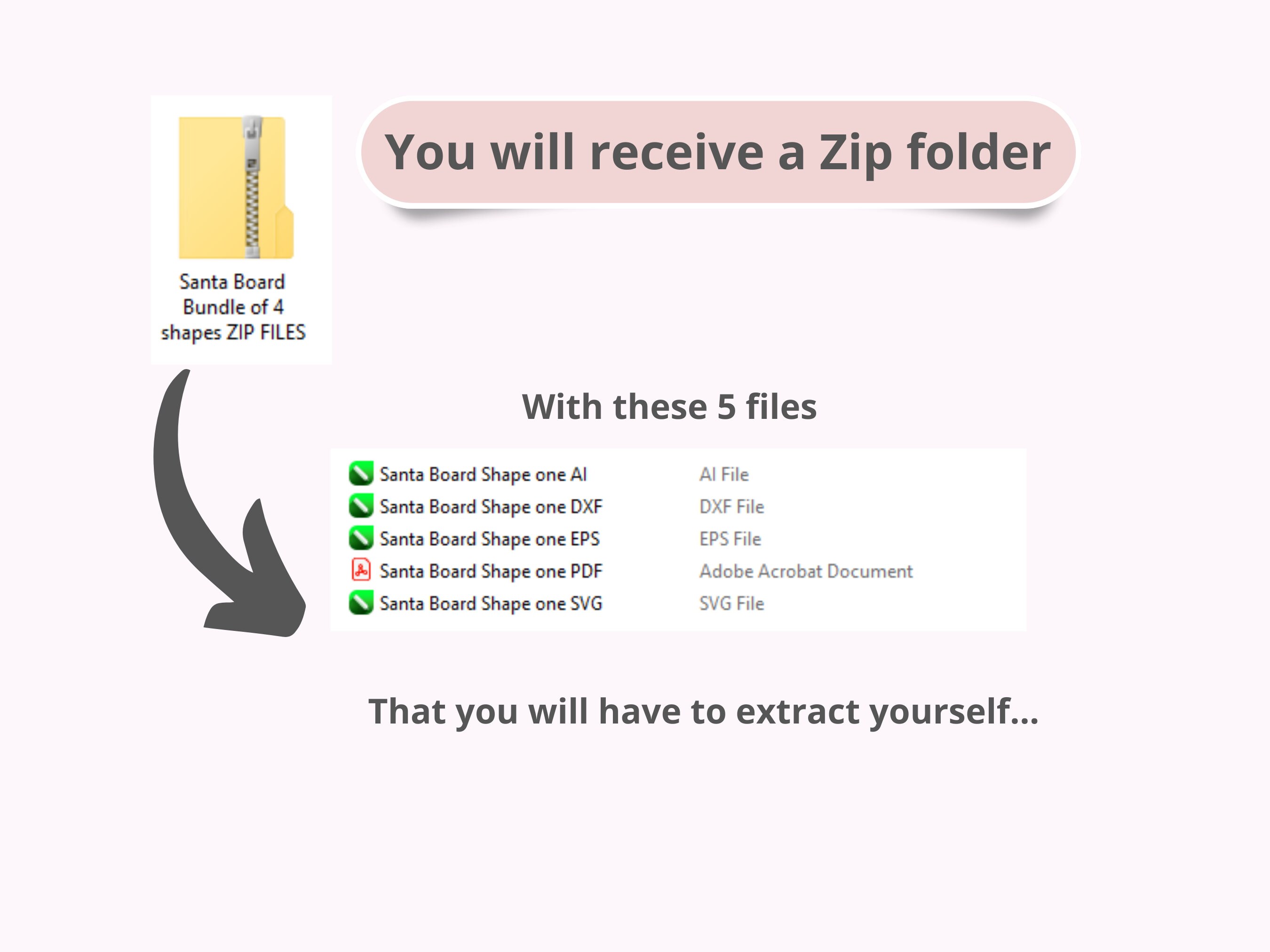 Dear Santa Board Tray SVG Bundle of 4 Shaped Boards | Christmas Eve ...