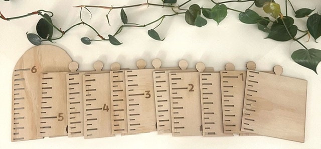 6 Foot Growth Chart SVG Bundle: Puzzle Piece Wall Ruler (digital ...