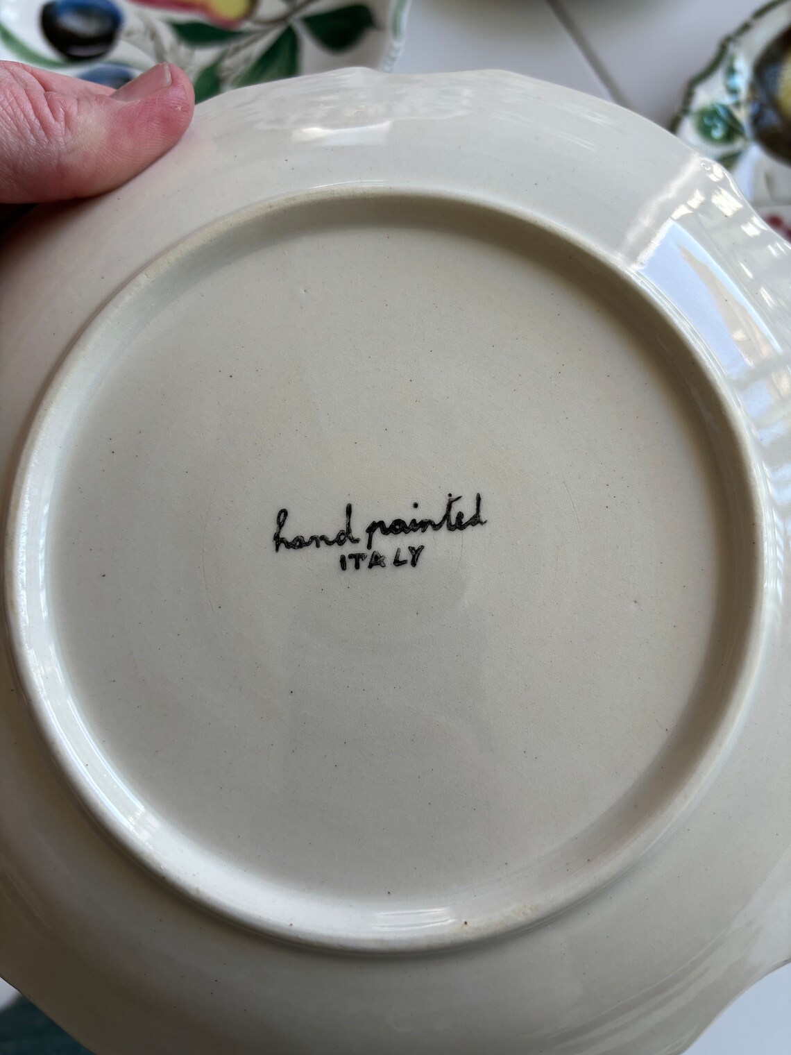 Set of 17 Hand Painted Plates From Italy - Etsy