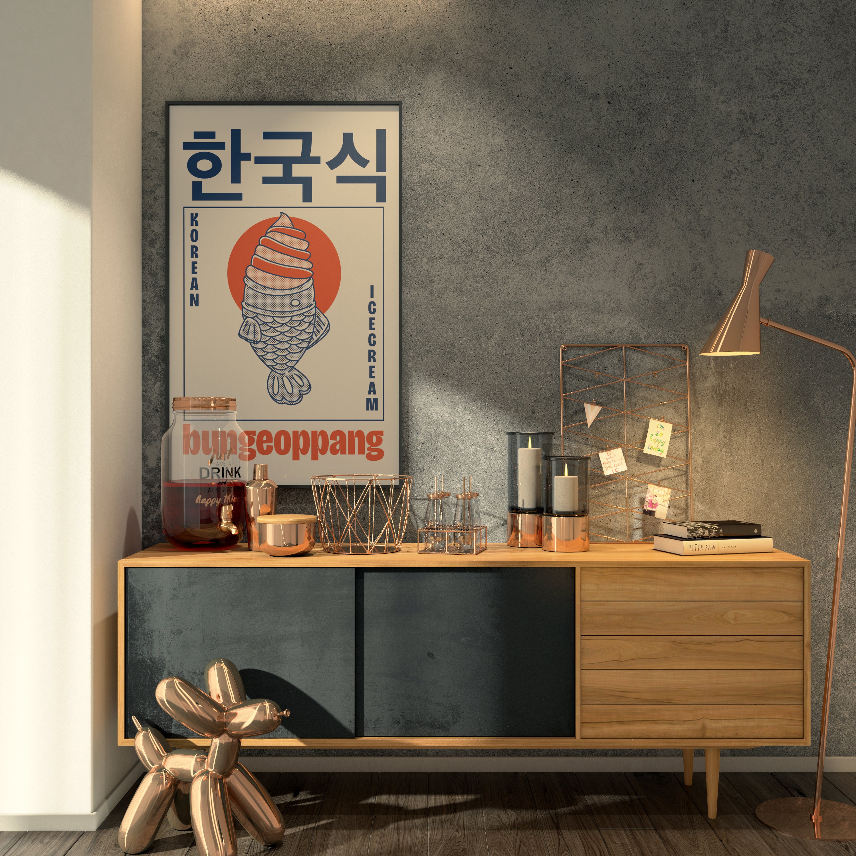 Korean Bungeoppang Traditional Culture Wall Art Authentic Vintage - Etsy