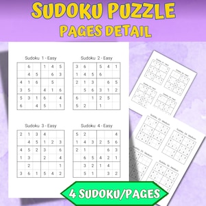 Printable Sudoku 6x6 for Kids | 90 Puzzles With Solutions | Easy ...