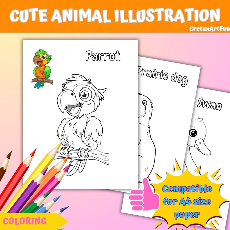 Domestic Animal L Coloring Sheet | Educational Art | Learning Activity ...