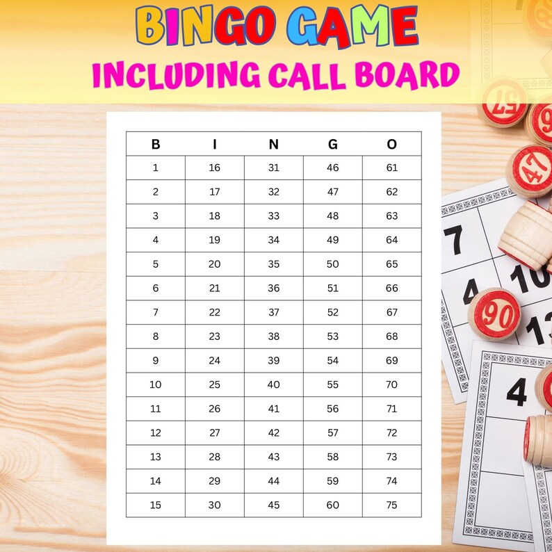 100 Printable Bingo Cards for All Ages | Easy 1-75 Call Game | Game for ...