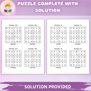 Printable Wordoku 6x6 for Kid, 1500 Puzzle With Solution, Easy, Medium ...