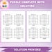 Printable Wordoku 6x6 for Kid, 1500 Puzzle With Solution, Easy, Medium ...