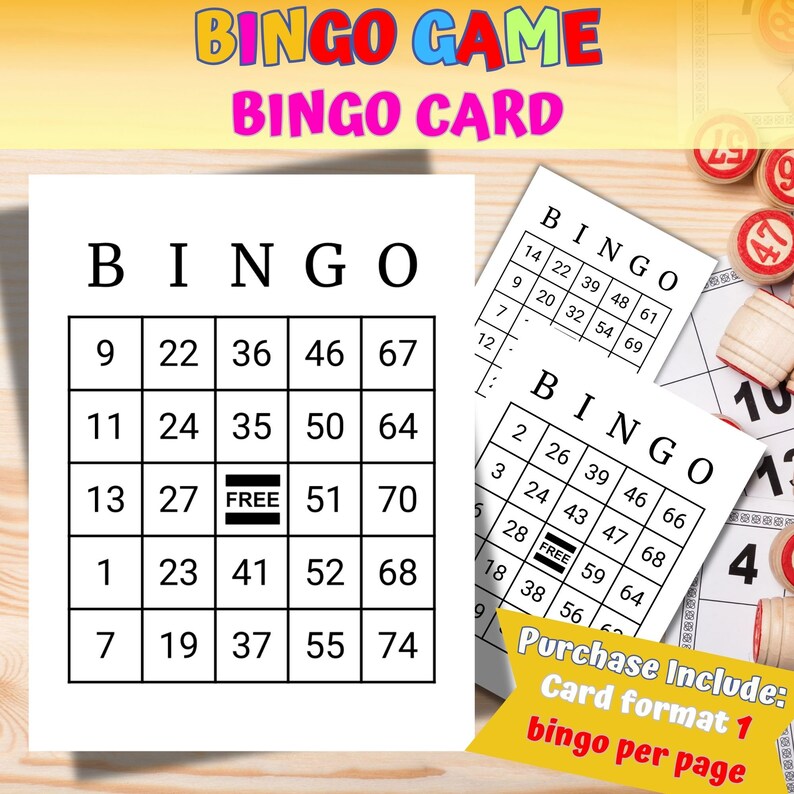 826 Numerical Bingo Cards for All Ages | Large and Simple Bingo | Game ...