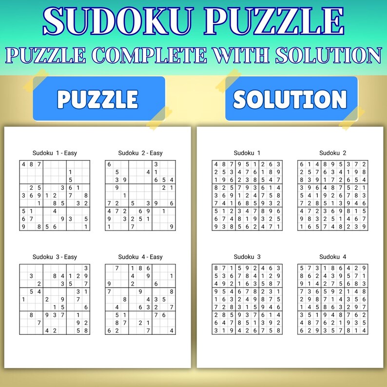 360 Challenging 9x9 Sudoku Puzzles for Adults Easy, Medium, Hard Level ...