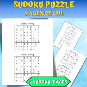 240 Sudoku Puzzles Size 9x9 for Kid | Easy, Medium, Hard Level ...