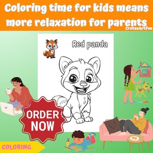 Colorful Forest Animal Coloring Pages for Toddlers, Preschool, and ...