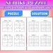 90 Printable 6x6 Sudoku Puzzles for Adults | Easy, Medium, Hard Level ...