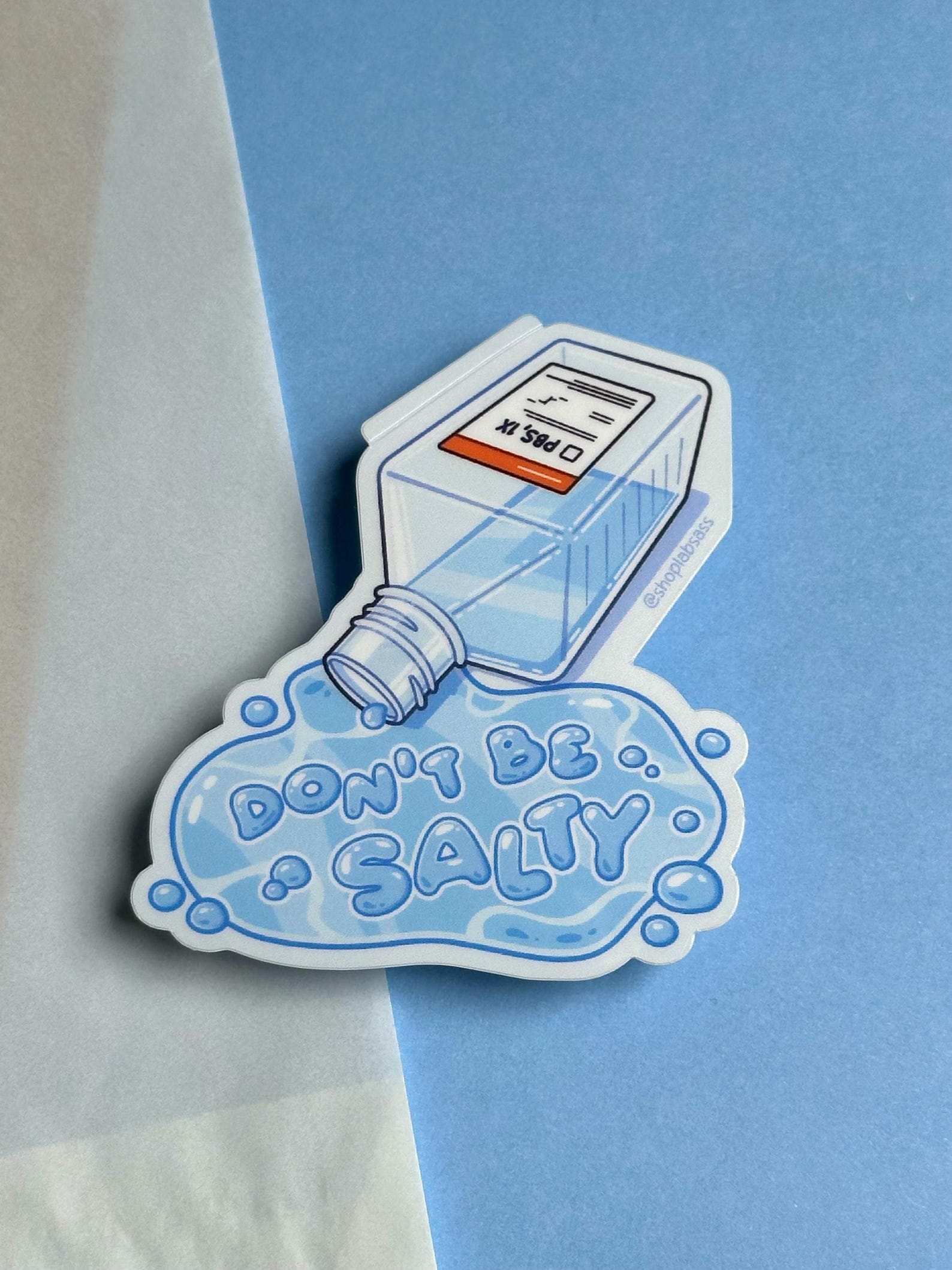 Don't Be Salty Vinyl Sticker Funny Science Stickers, Cute Science ...