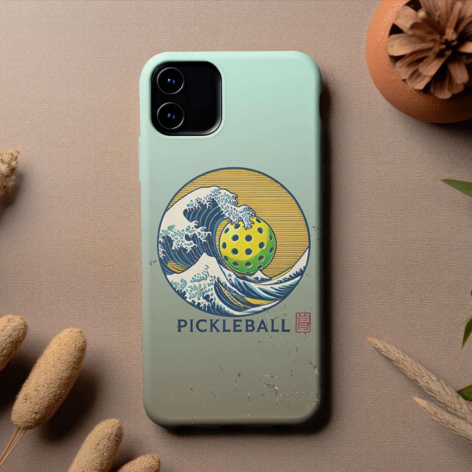 Hokusai Great Wave Pickleball SVG & PNG | Japanese Wave Art for DIY ...