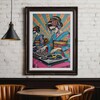 Large Wall Art 24x36 Geisha DJ Duo Poster Vibrant Japanese Ukiyo-e ...