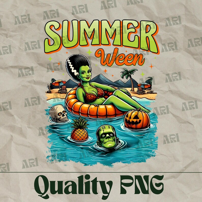 Summerween Png, Spooky Summer Halloween Sublimation Shirt Designs, Cute ...