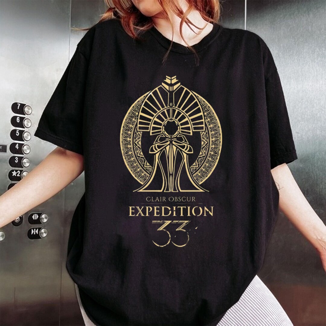 Clair Obscur Expedition 33 Gamer Shirt, Dark Fantasy Shirt, Mysterious ...