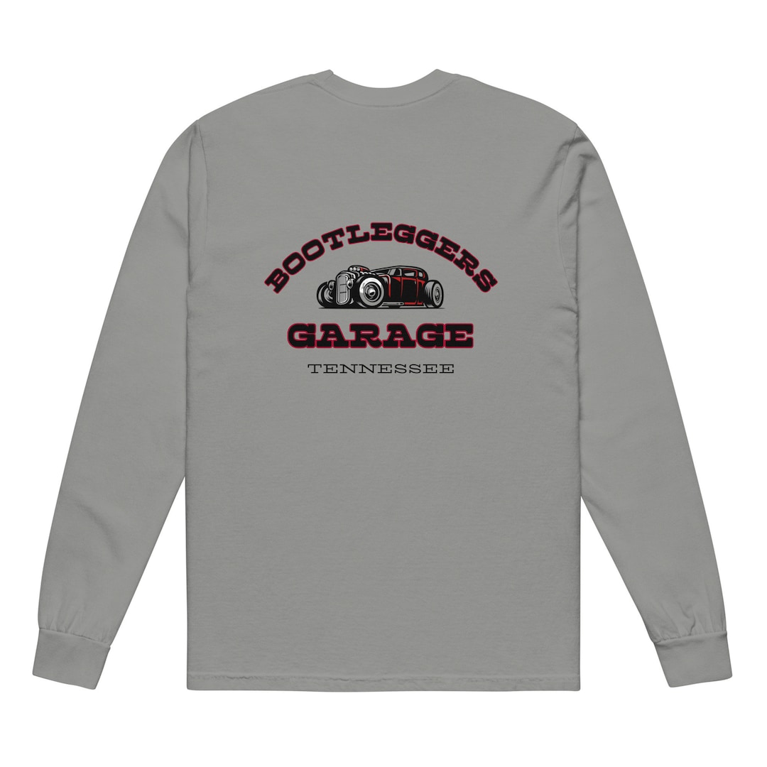 Bootleggers Garage Tennessee With Hot Rod Garment-dyed Heavyweight Long ...