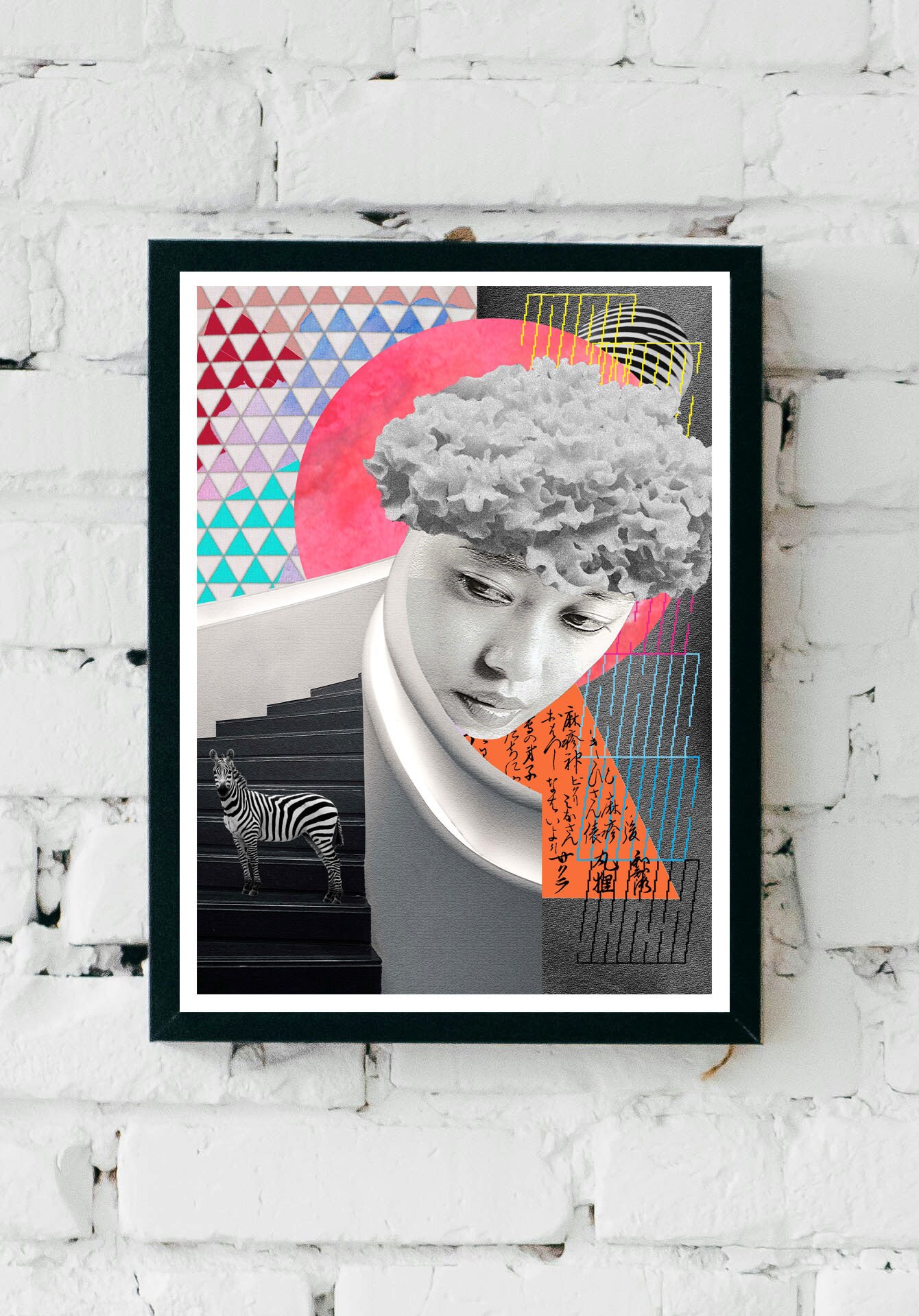 Wall Collage Art Zebra, Collage Poster, Poster Art, Collage Arte, Bed ...