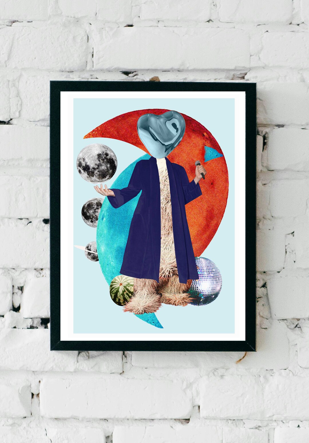 Wall Collage Art Moons, Collage Poster, Poster Art, Collage Arte, Bed ...