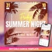 Editable Summer Day Club Flyer Template for Canva, DIY Event Party ...