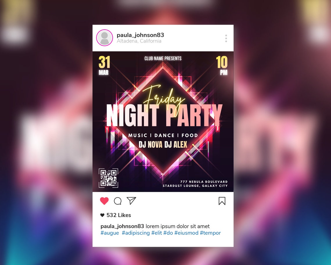 Editable Summer Day Club Flyer Template for Canva, DIY Event Party ...