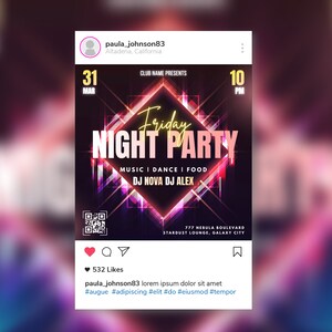 Editable Summer Day Club Flyer Template for Canva, DIY Event Party ...