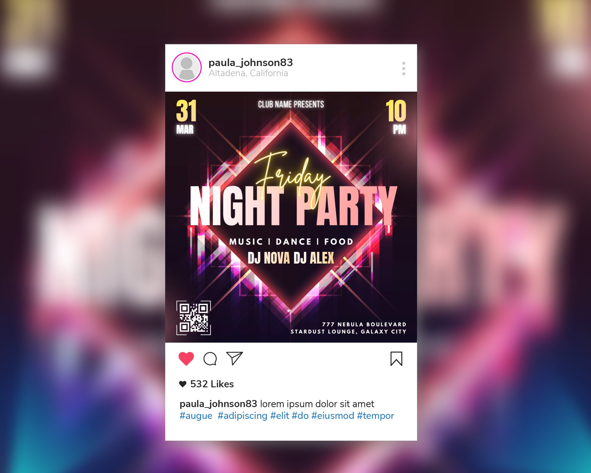 Editable Summer Day Club Flyer Template for Canva, DIY Event Party ...