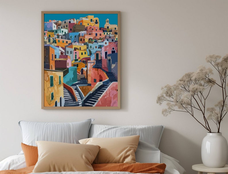 Procida Italy Print Art, Coastal Wall Decor, Italian Travel Poster ...