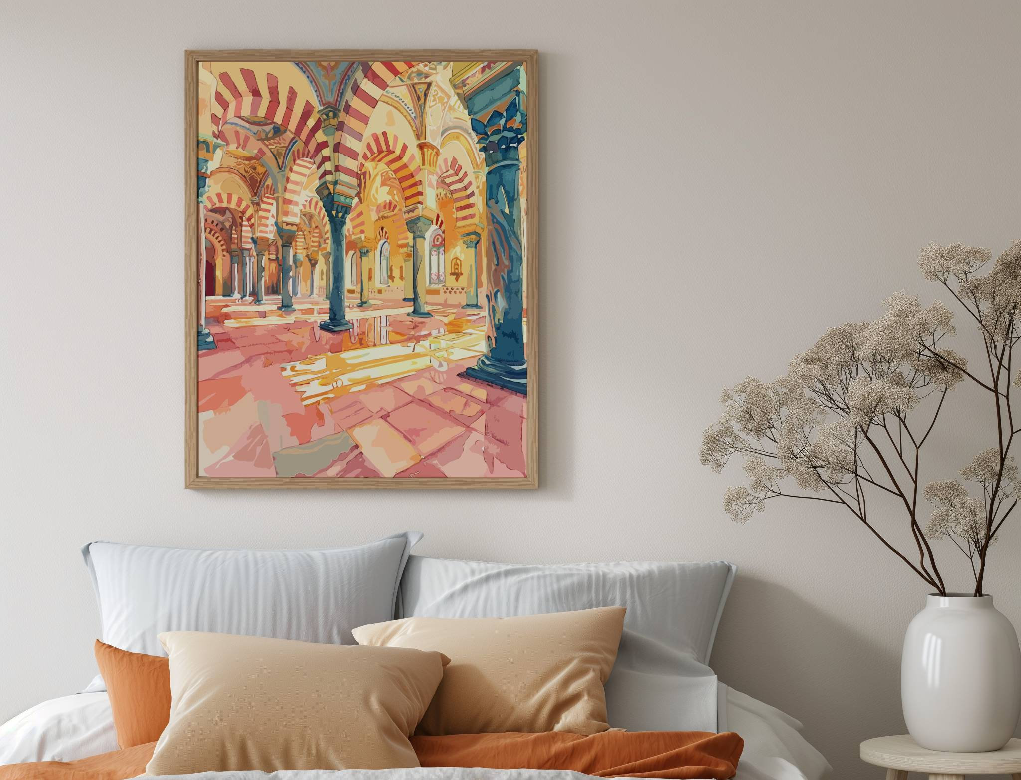 Mosque Cathedral of Cordoba Art Print, Spanish Heritage Wall Decor ...