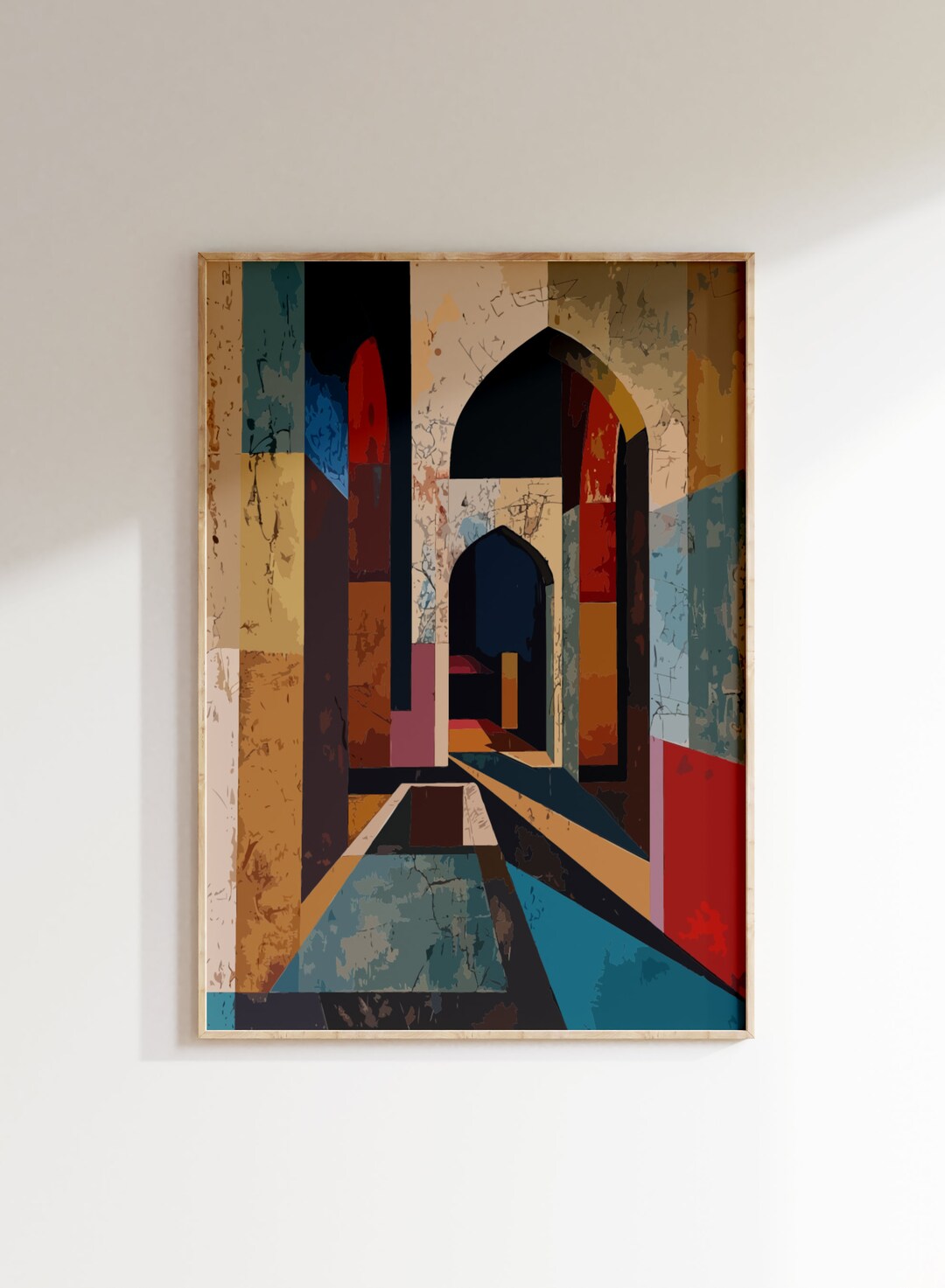 Old Medina City, Islamic Geometric Artwork, Islamic Art Poster, Arabic ...