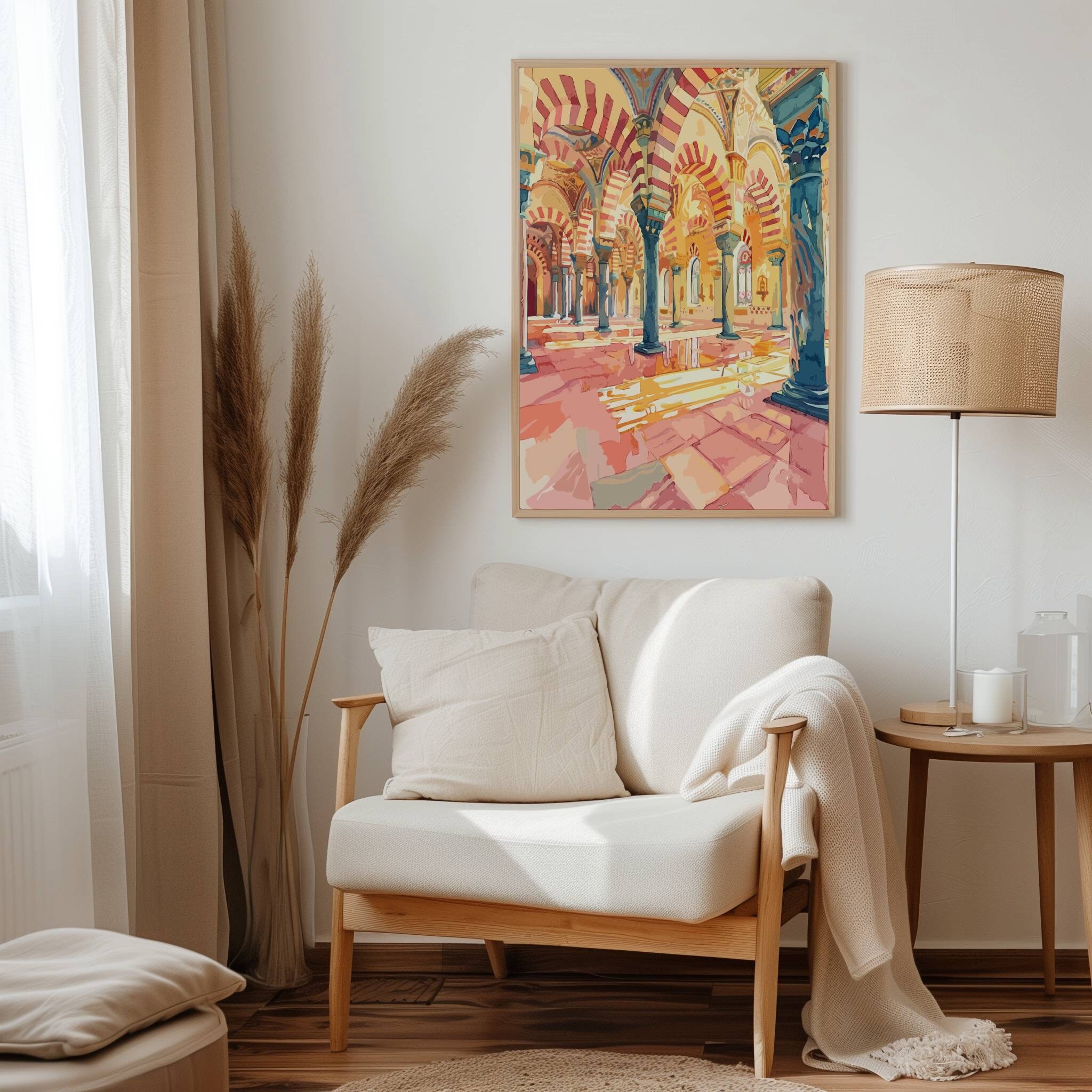 Mosque Cathedral of Cordoba Art Print, Spanish Heritage Wall Decor ...