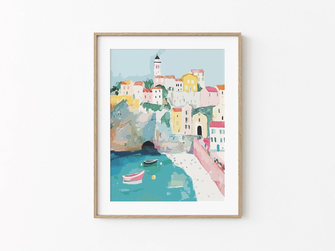 La Rochelle Art Print, French Coastal Wall Decor, Charente-maritime ...