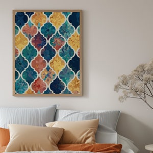 Traditional Islamic Pattern Print, Islamic Geometric Artwork, Islamic ...