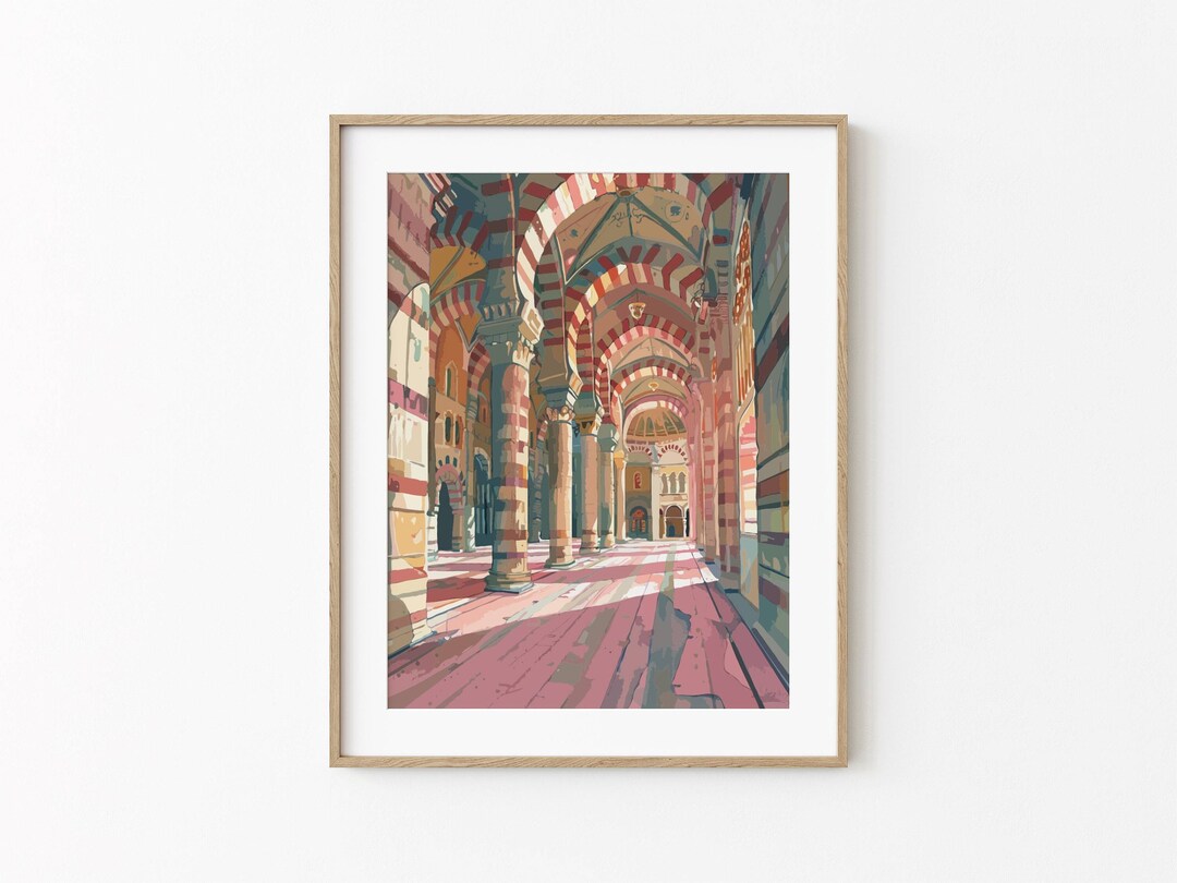 Mosque Cathedral of Cordoba Art Print, Spanish Heritage Wall Decor ...