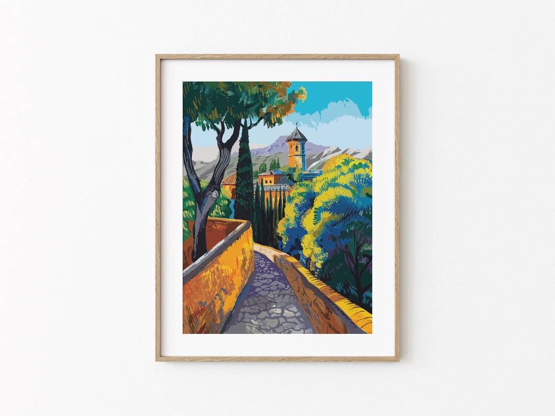 Ronda Spain Art Print, Andalusian Wall Decor, Spanish Landscape Poster ...
