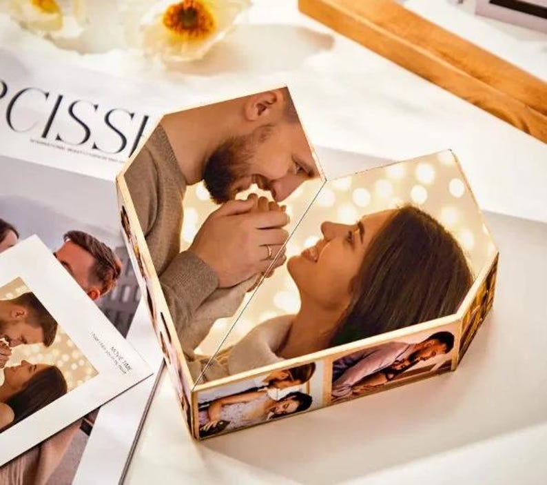 Custom Photo Cube 3D Photo Cube Picture Rubiks Cube Wedding Photo Gift ...