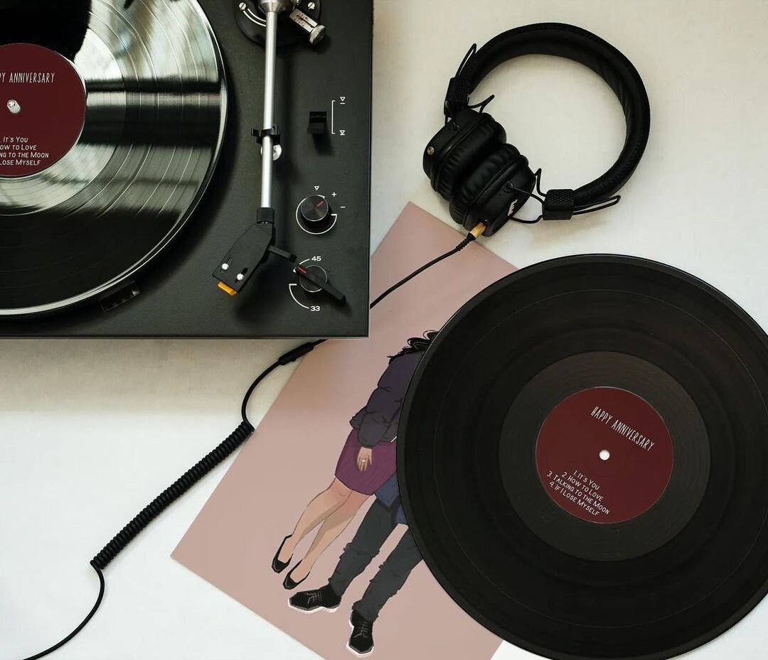 Custom Vinyl Record: Personalized Mixtape With Cover - [color] - Etsy