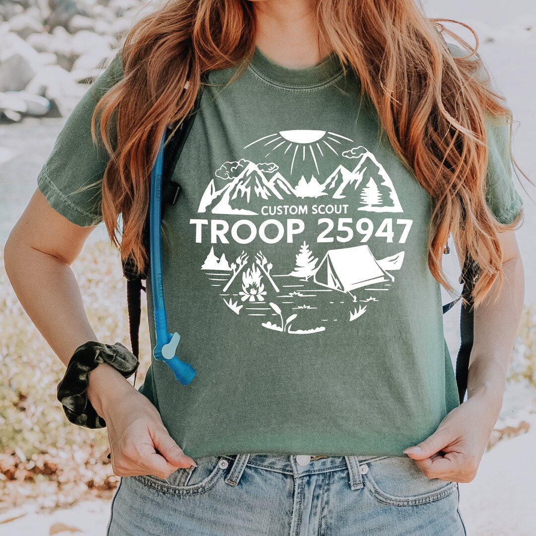 Custom Troop Scouts Shirts, Girl Leader Shirt, Scout Camping Shirt ...