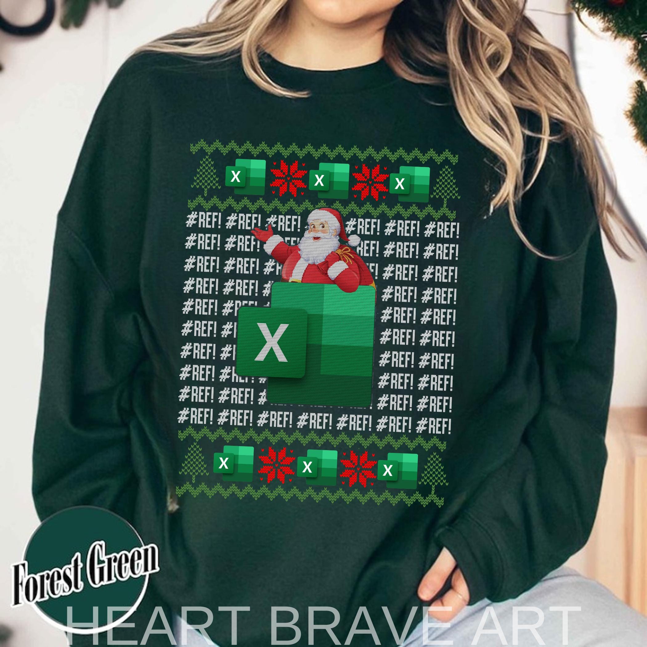 Excel REF Error Spreadsheet Ugly Christmas Sweater, Accountant Ugly ...