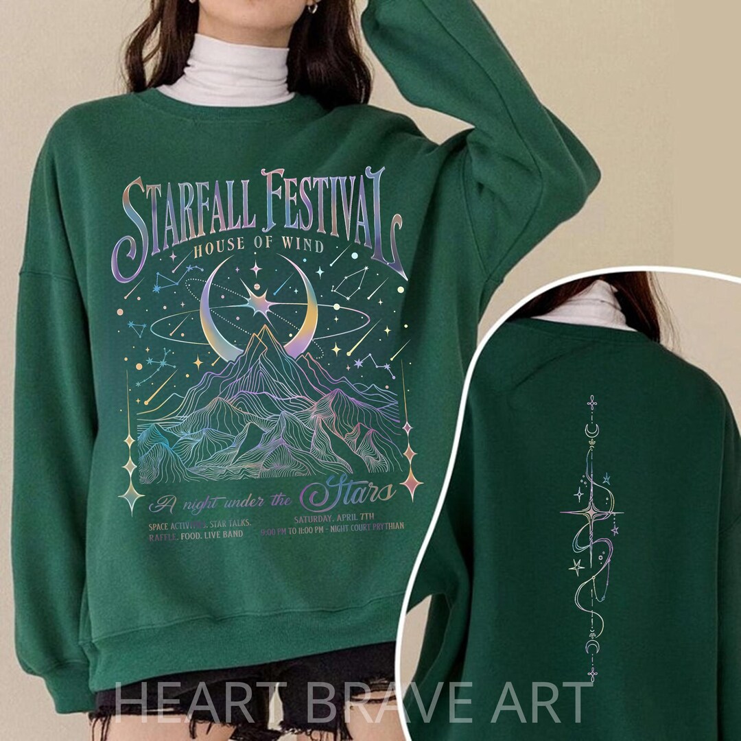 Starfall ACOTAR Shirt House of Wind Sweatshirt, Velaris Starfall ...