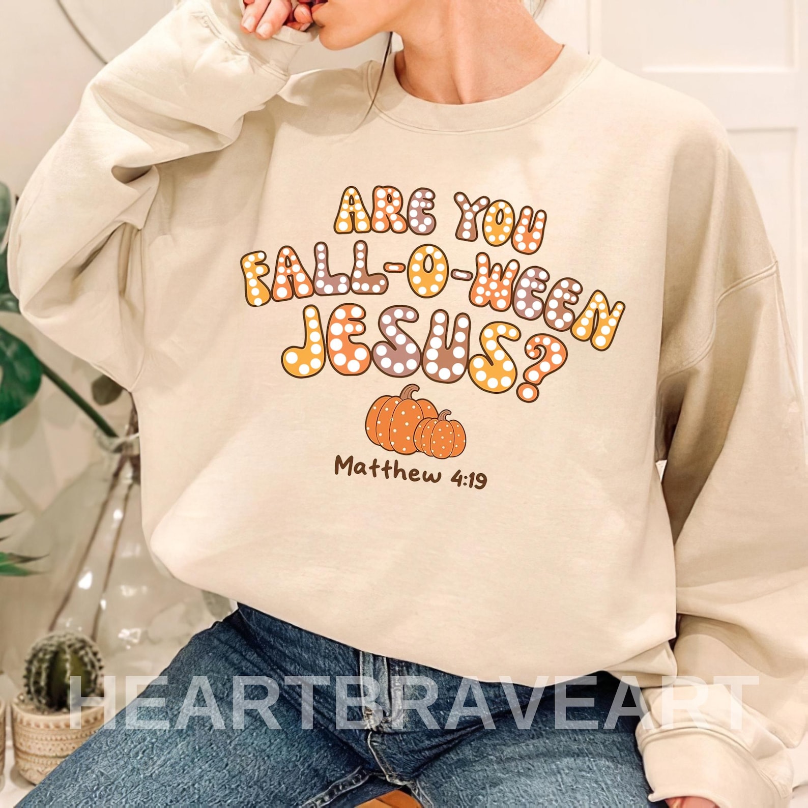 Fall Christian Sweater, Are You Falloween Jesus Matthew 4:19 Hoodie ...